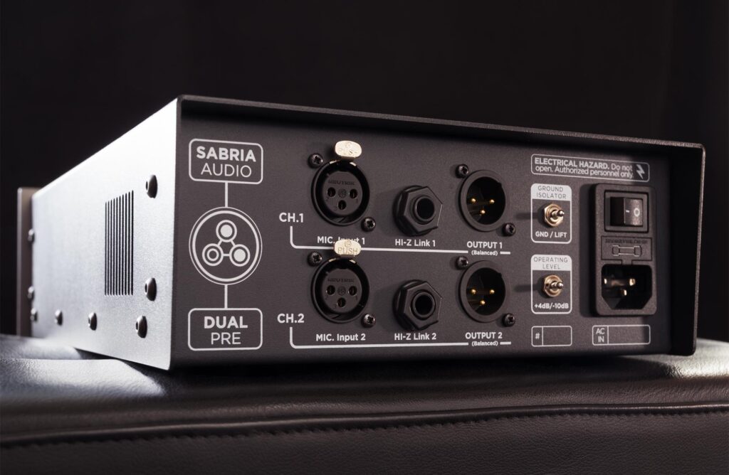 Dual Pre Mic Hi-Z Inst DI Box Preamp - Sabria-Audio®